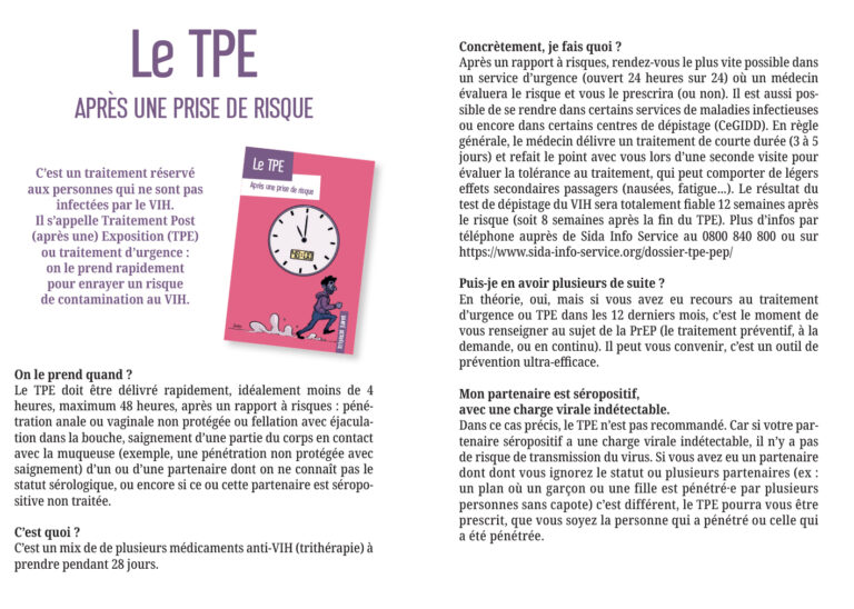 Guide santé sexuelle : Le TPE – Enipse prévention